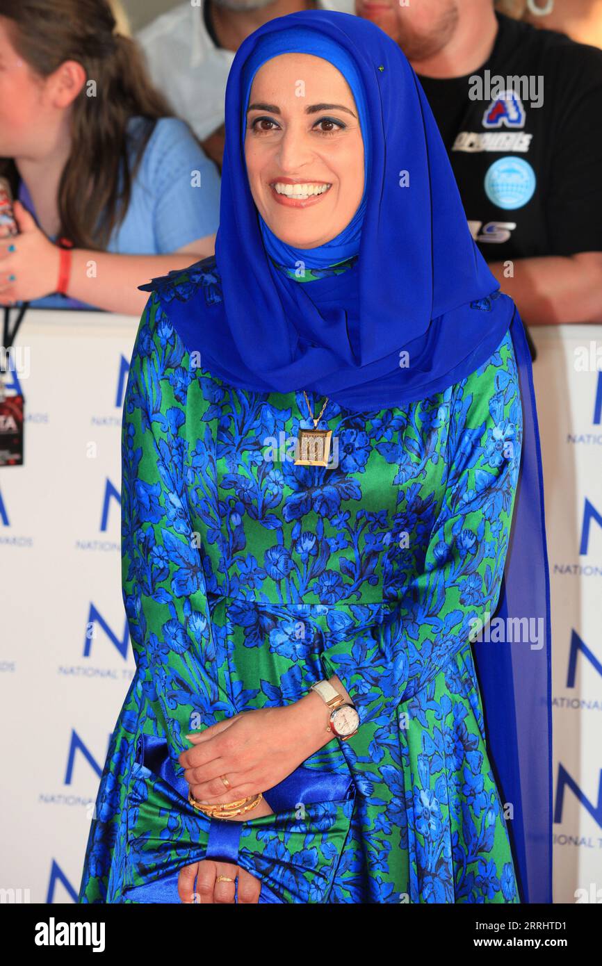 London, UK. Asmaa Al-allak at the 2023 National Television Awards (NTA)s held at the 02 centre ...