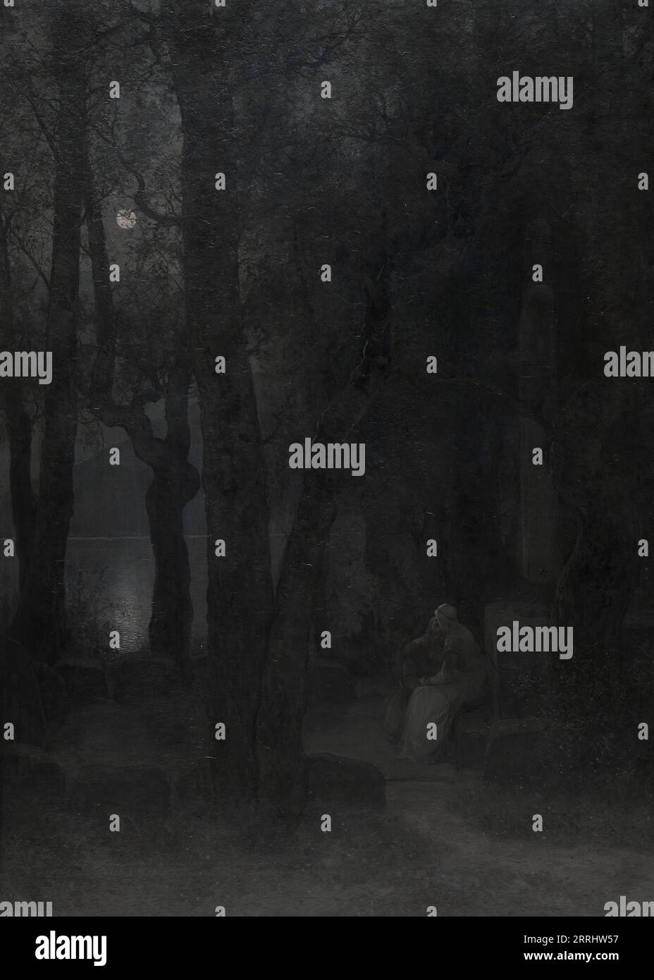 Frithiof's happiness (from Frithiof's tale), 1880s Stock Photo - Alamy