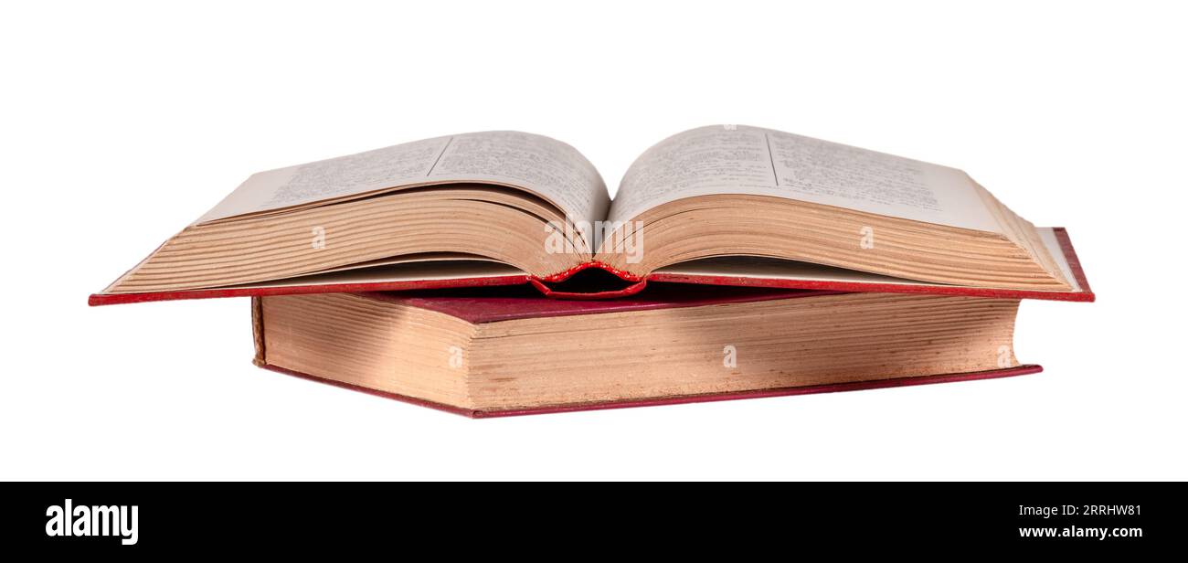 Close up old big books hi-res stock photography and images - Alamy