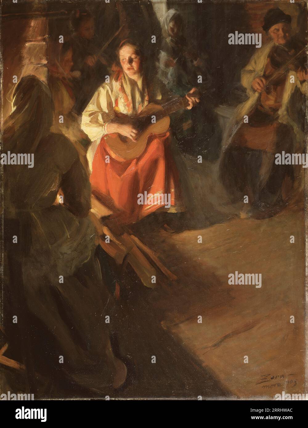 A Musical Family, 1905 Stock Photo - Alamy