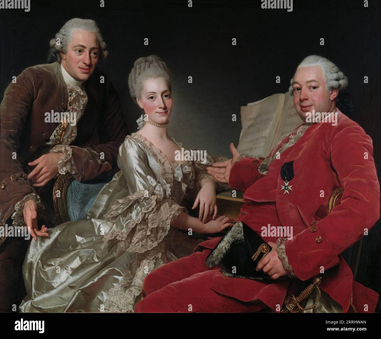 John Jennings Esq., his Brother and Sister-in-Law, 1769 Stock Photo - Alamy