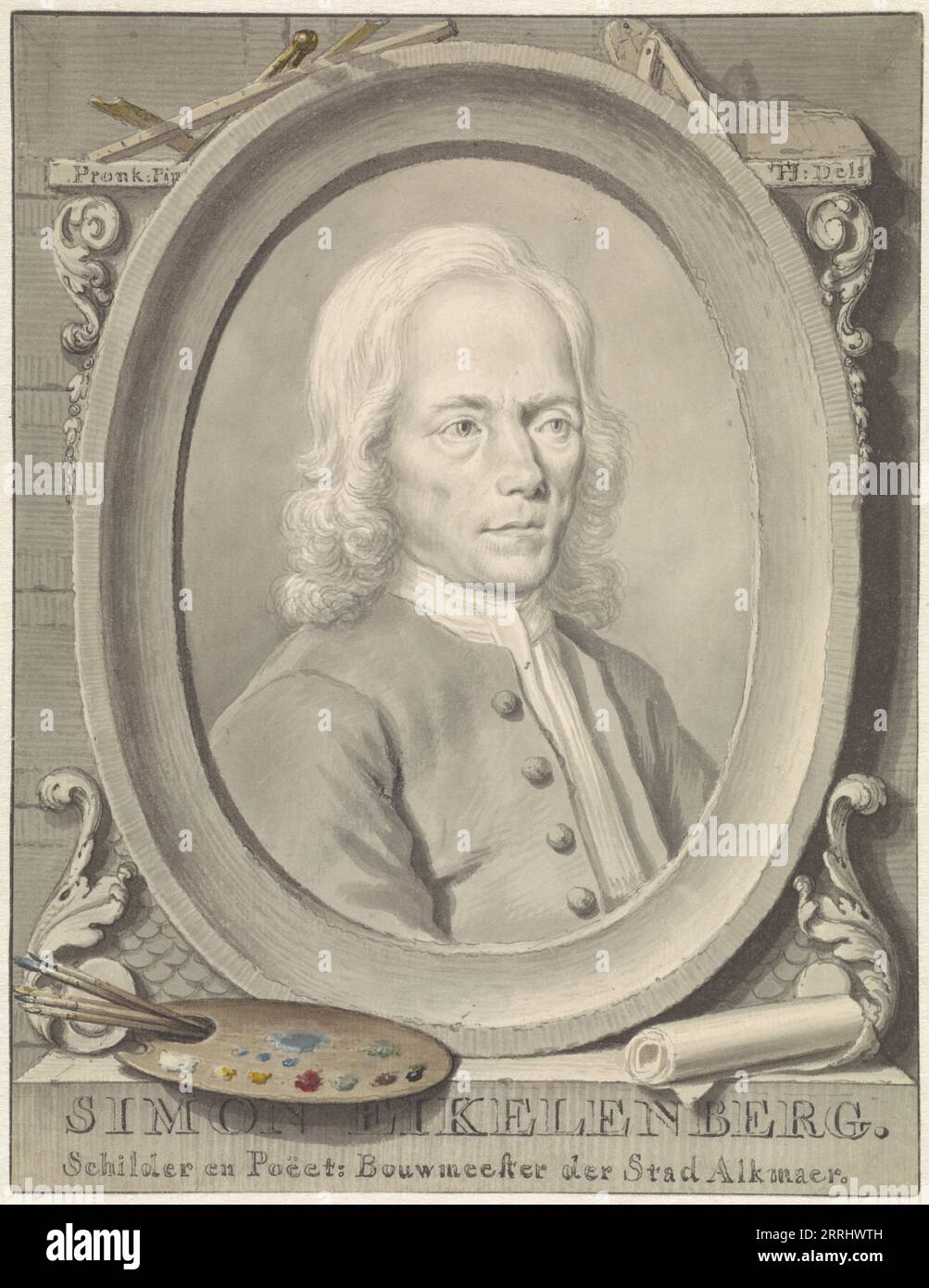 Portrait of Simon Eikelenberg, 1712-1795 Stock Photo - Alamy