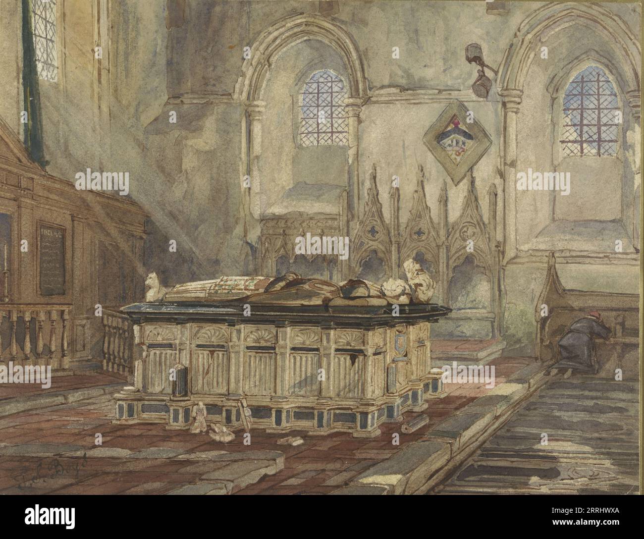 Tomb of Sir George Broke, Lord Cobham and his wife Anne, in Cobham ...