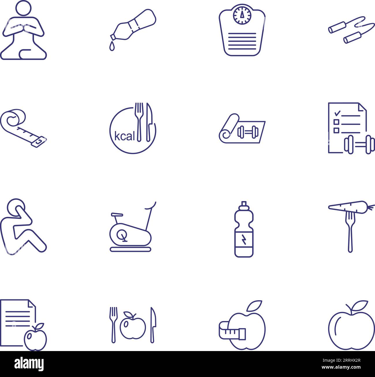 Losing weight healthy eating Stock Vector Images - Alamy