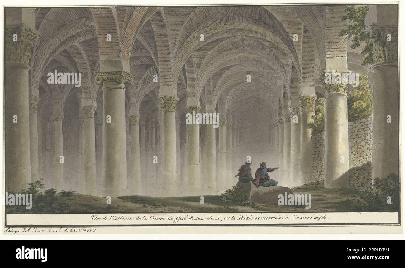 Interior in Constantinople, 1814 Stock Photo - Alamy