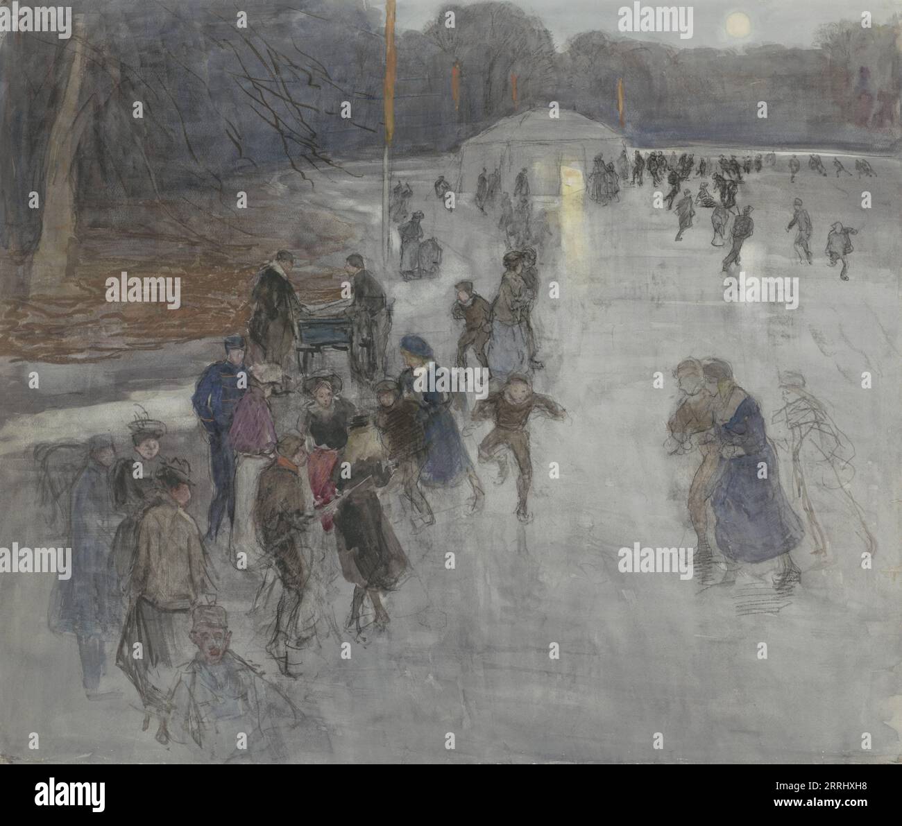 Moonlight ice skating hi-res stock photography and images - Alamy