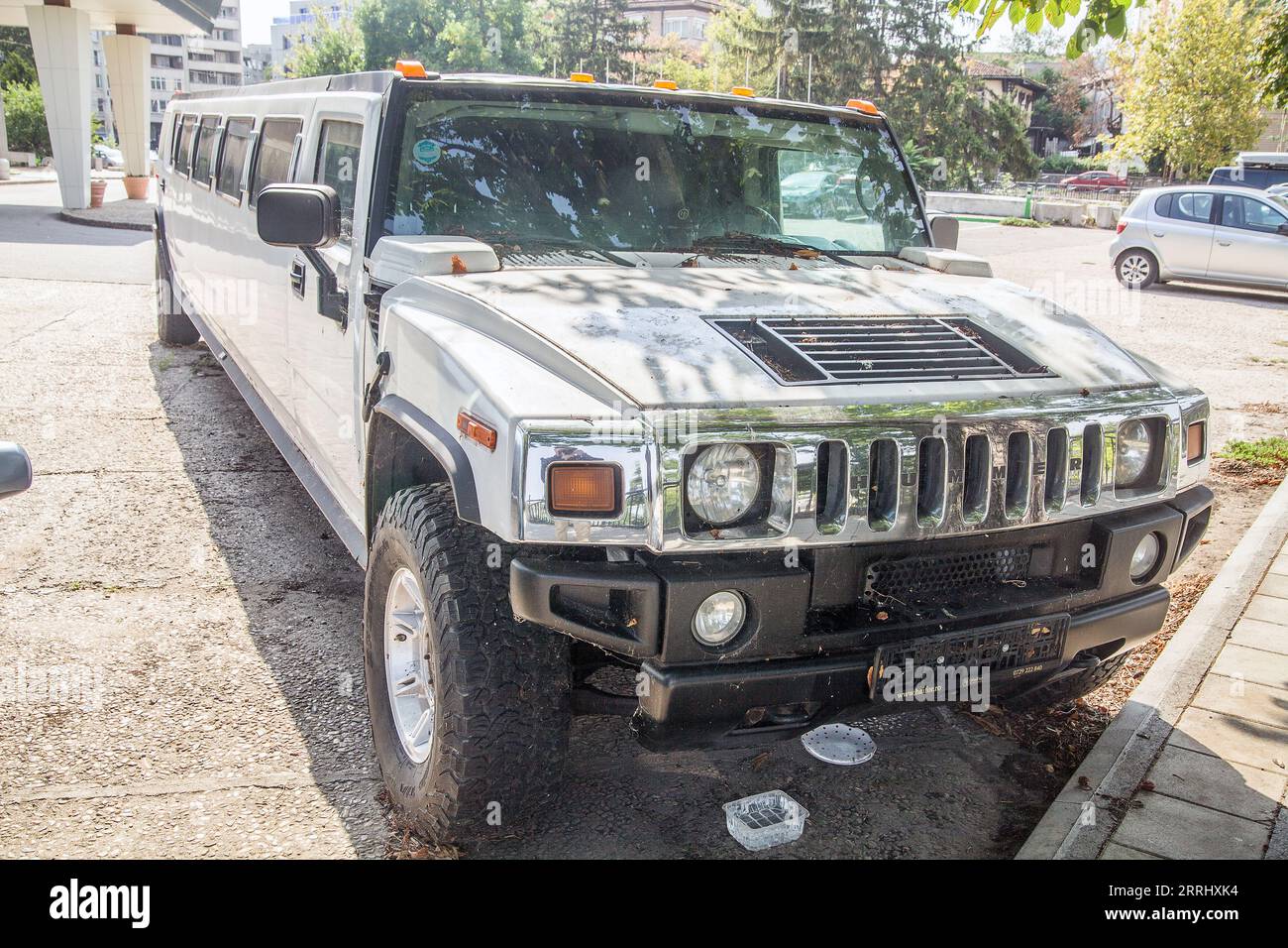 An extra long stretch Hummer limo in Bulgaria Stock Photo - Alamy