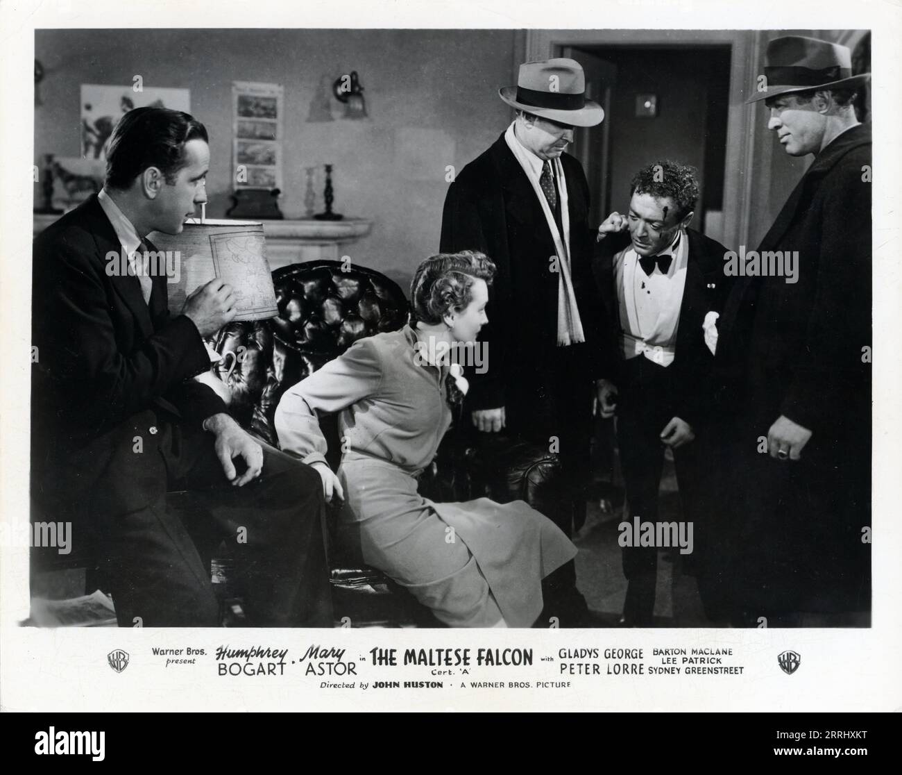 HUMPHREY BOGART MARY ASTOR BARTON MacLANE PETER LORRE and WARD BOND in ...