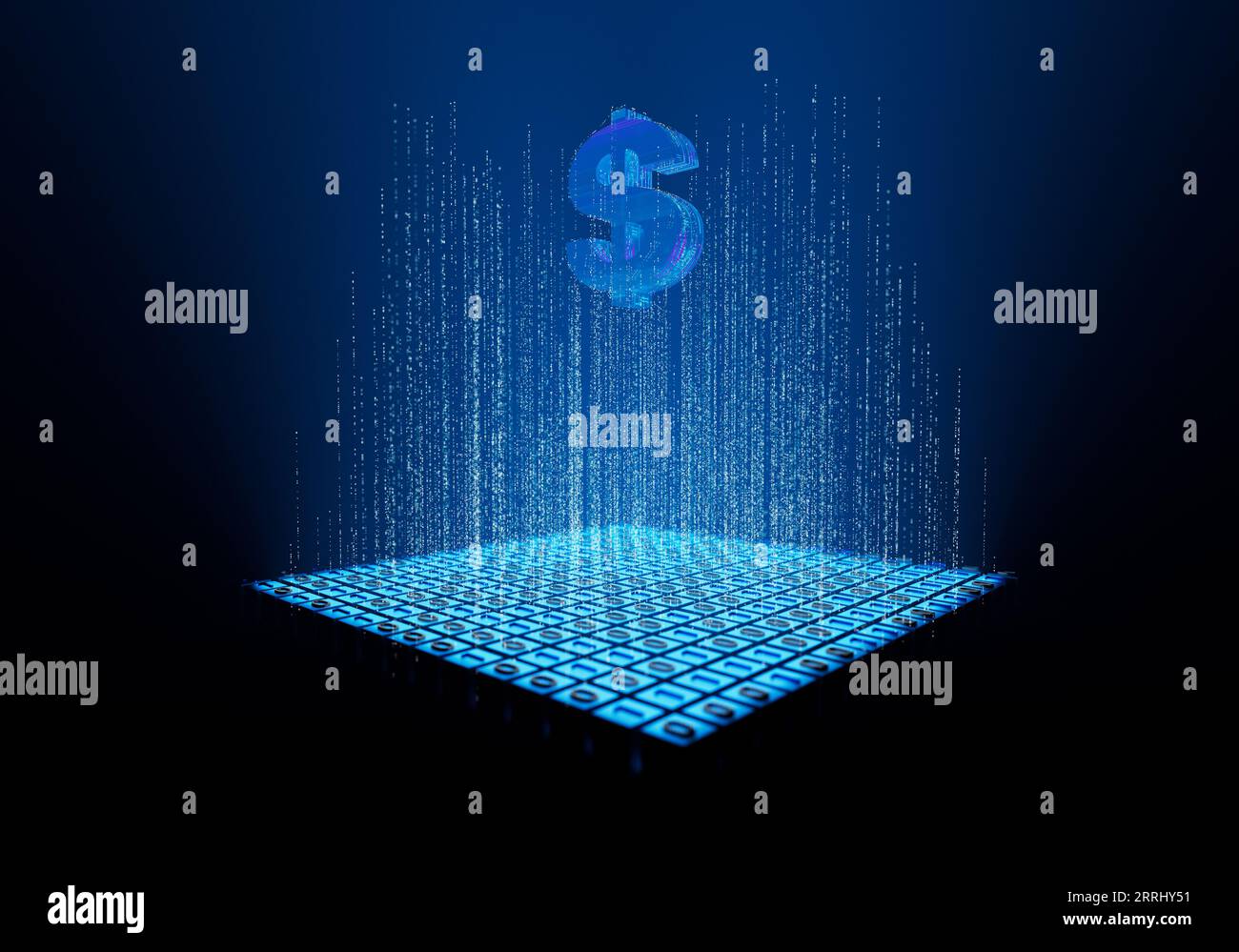 data tech currency symbol technology finance dollar sign Stock Photo ...