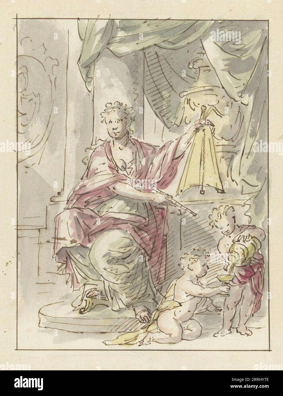 The Temperance, 1677-1755. Design for a painting Stock Photo - Alamy