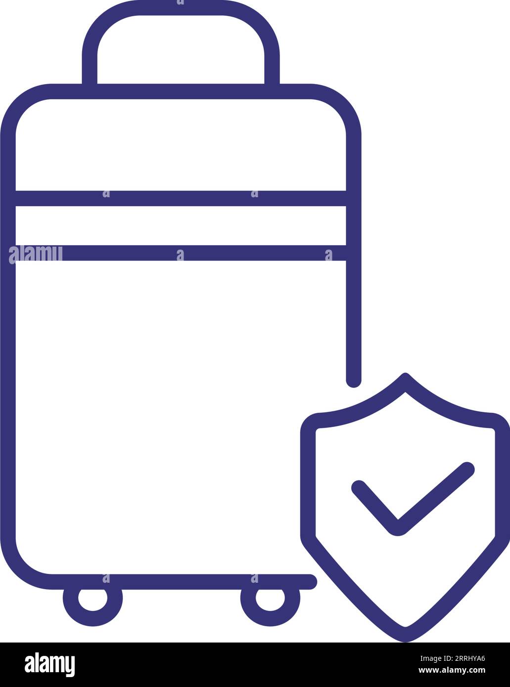Protection of baggage line icon Stock Vector Image & Art - Alamy