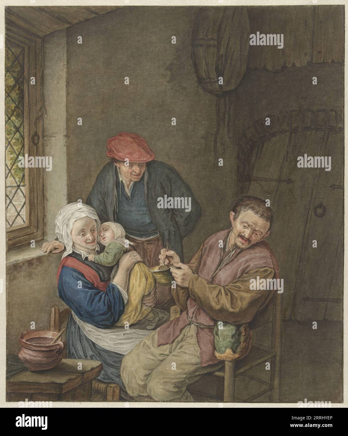 Peasant family 18th century hi-res stock photography and images - Alamy