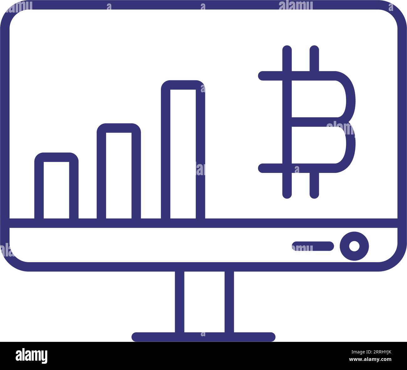 Bitcoin chart line icon Stock Vector Image & Art - Alamy