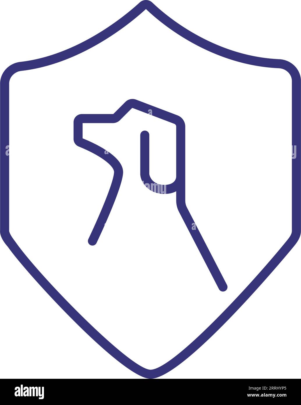 Family dog line icon Cut Out Stock Images & Pictures - Alamy