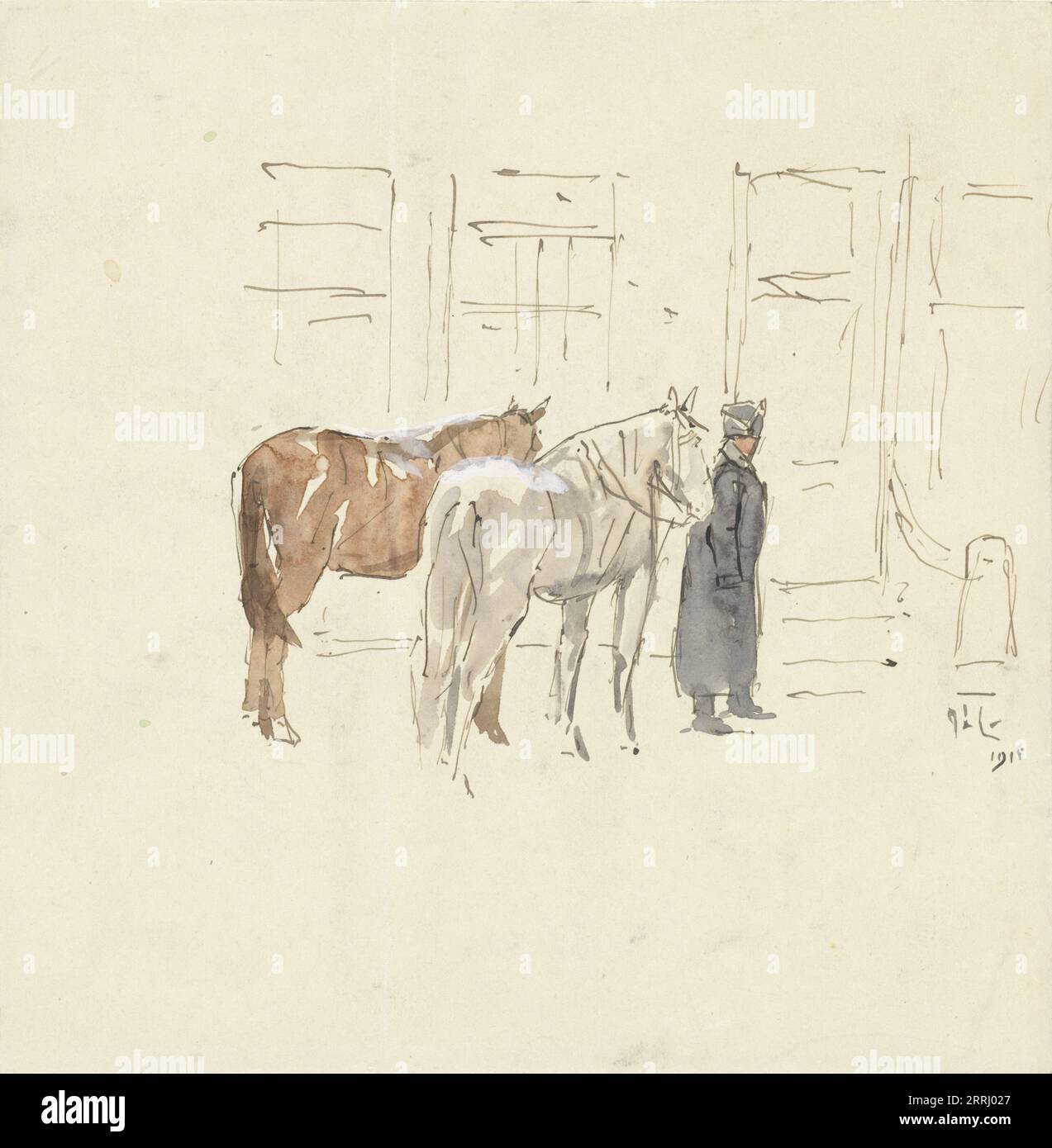 Unfinished drawing two men hi-res stock photography and images - Alamy