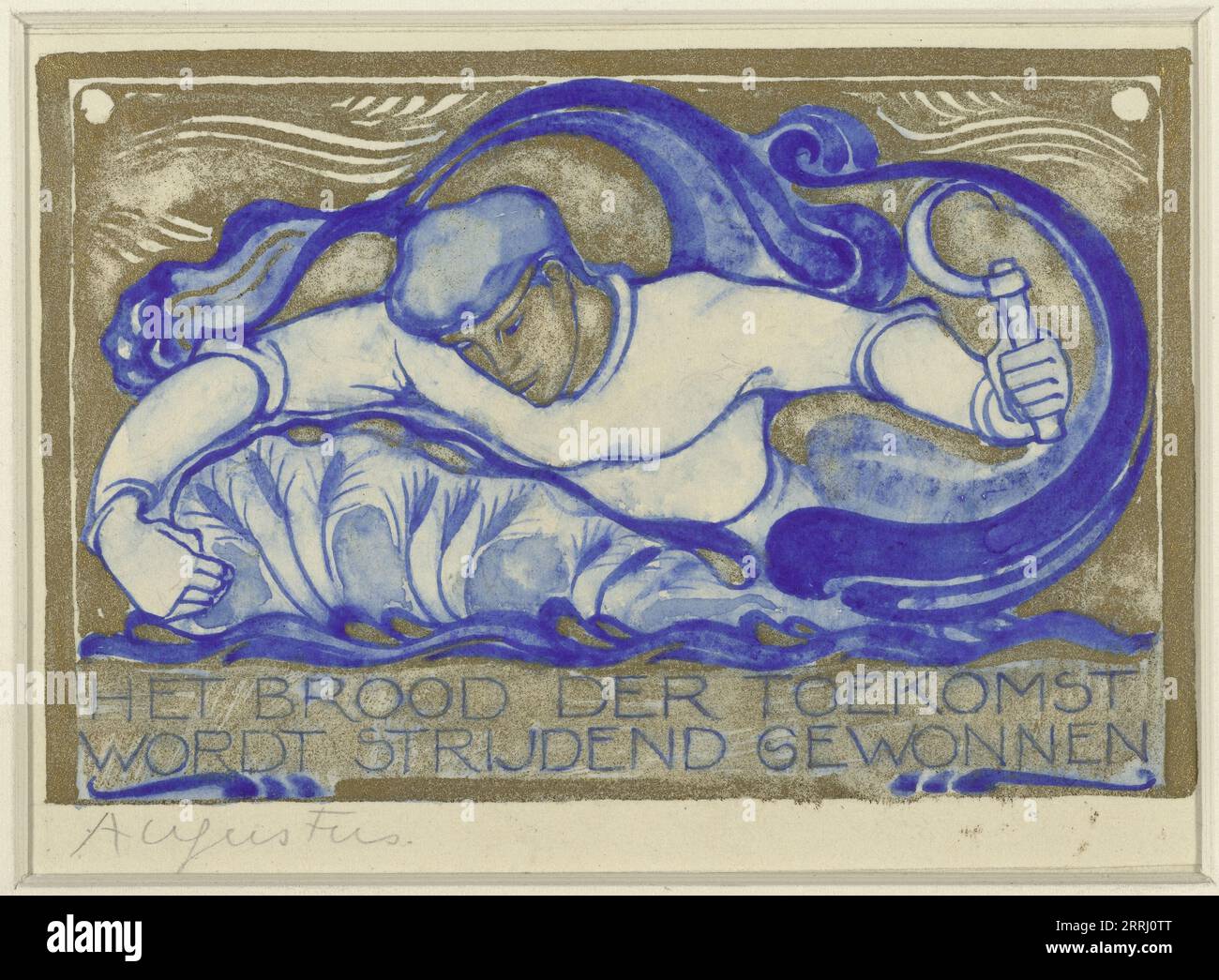 The bread of the future is won fighting, August, c. 1929. Man with a ...