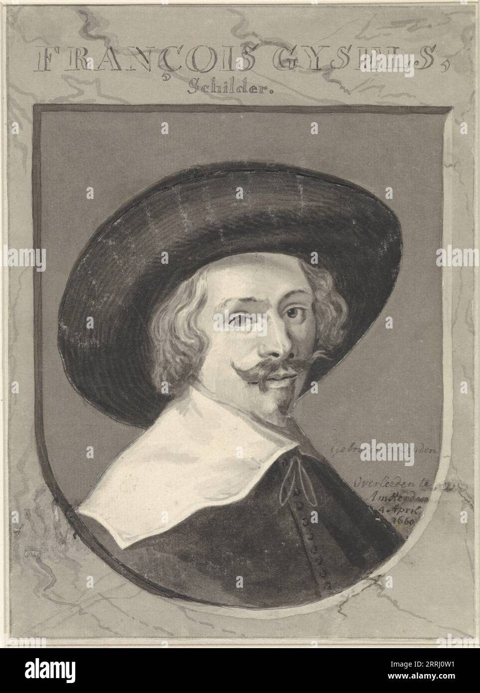 Portrait of Frans Gijsels, 1776 Stock Photo - Alamy