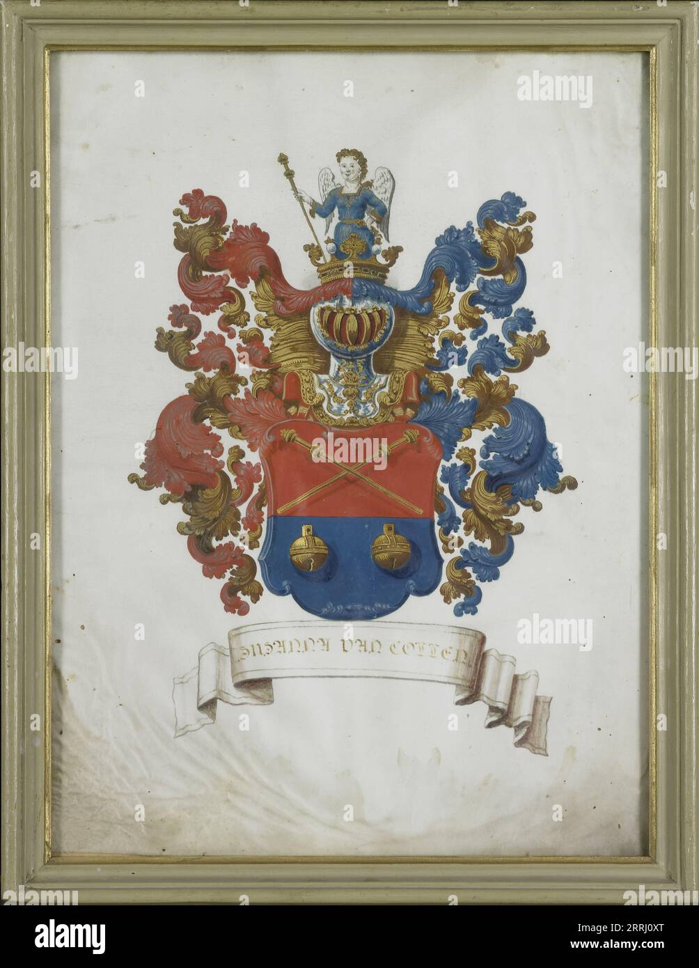 The coat of arms of Susanna van Collen (1692-1745), wife of Jacob ...