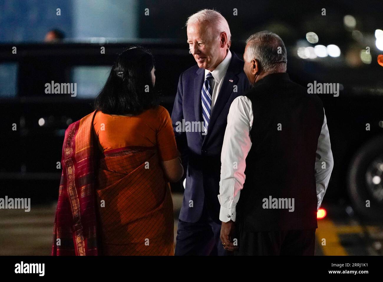 President Joe Biden greets Vani Sarraju Rao, Joint Secretary in the ...