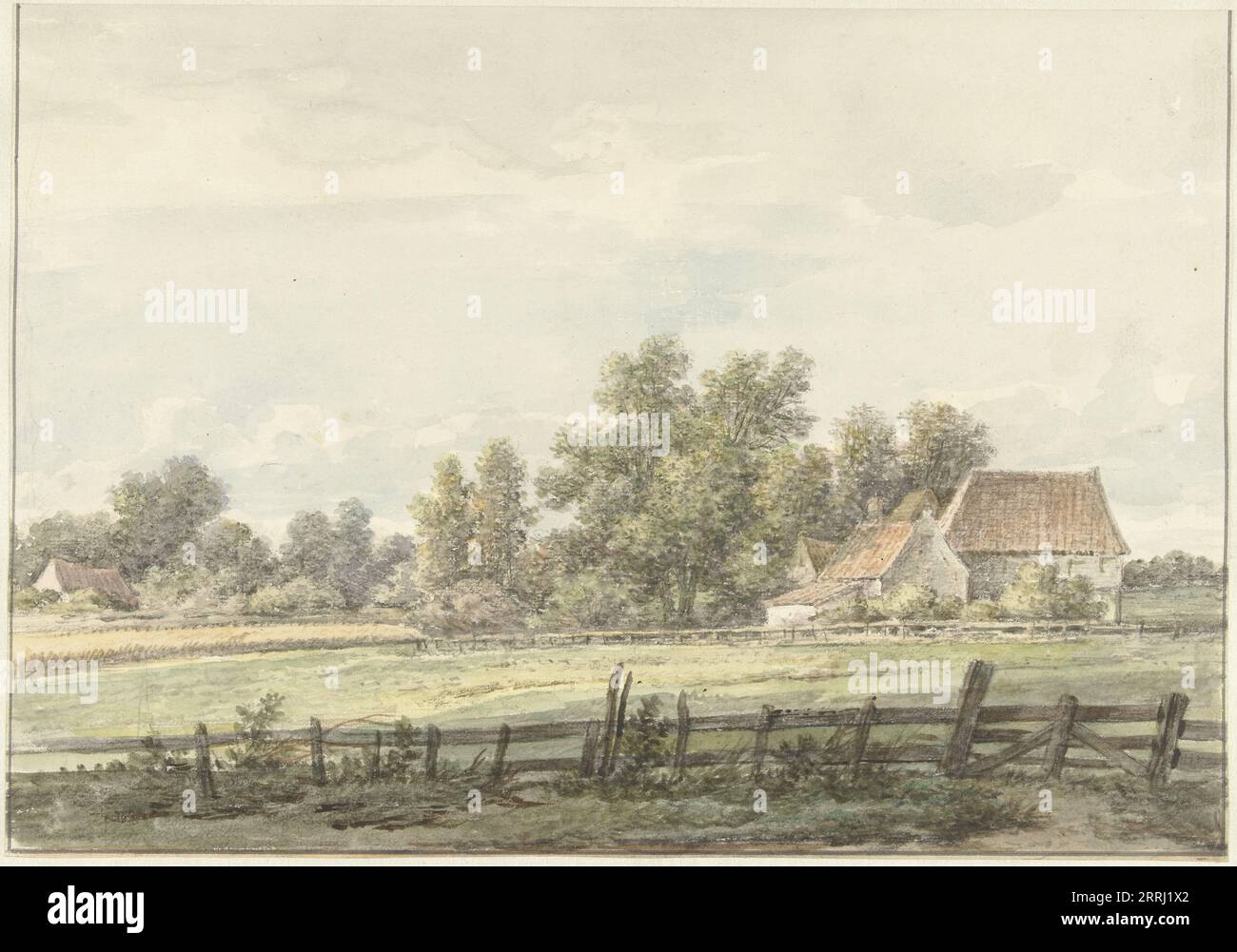 Landscape with farm, 1776-1822 Stock Photo - Alamy