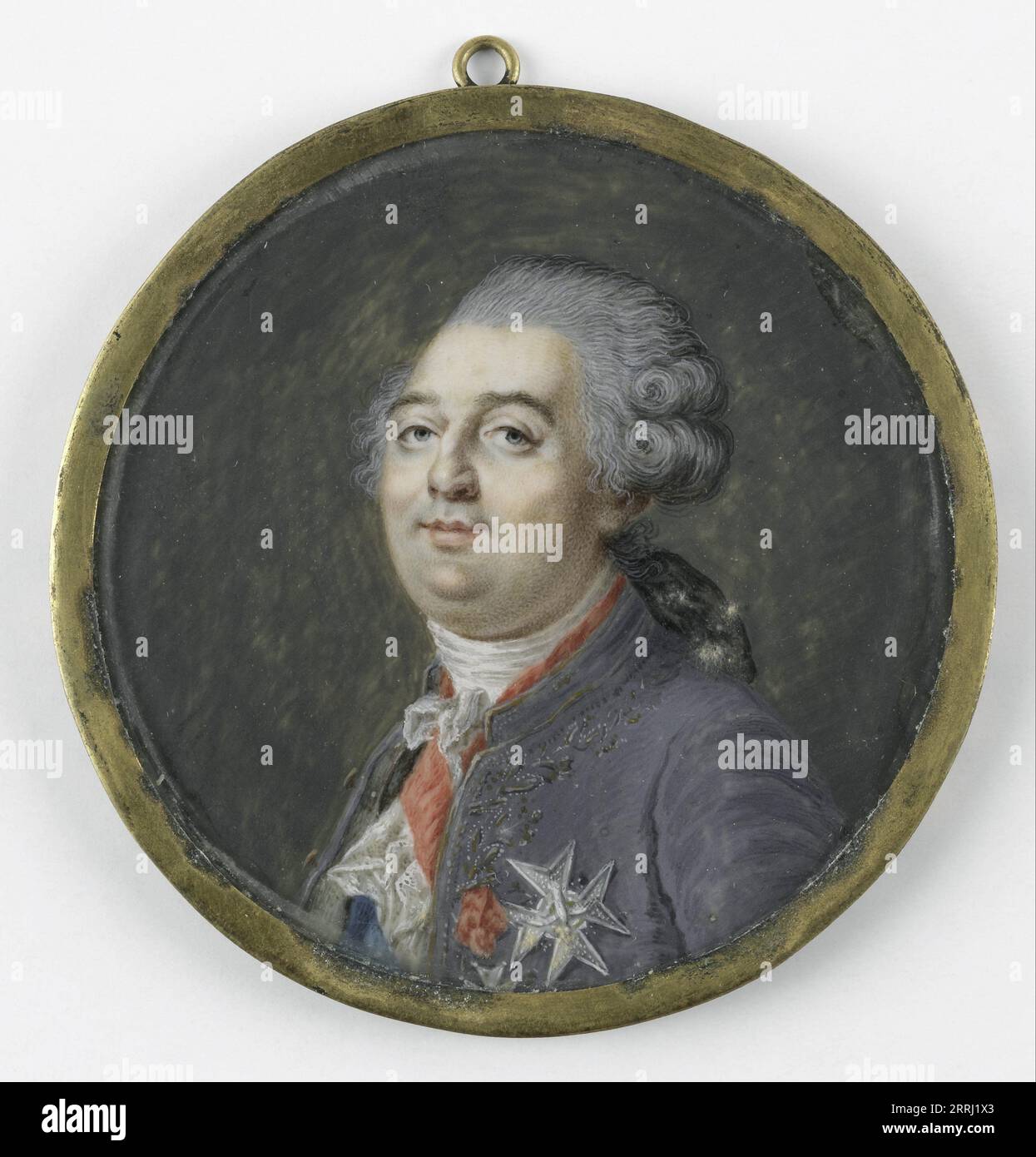 Portrait of Louis XVI (1754-93), King of France, 1775-1800. Miniature ...