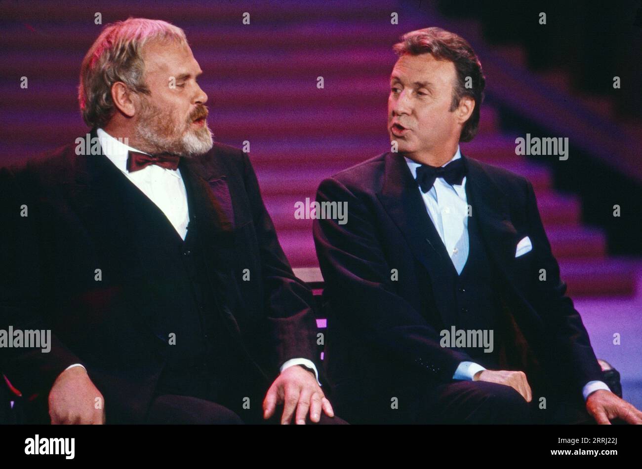 Sänger und Moderator Gunther Emmerlich mit seinerm österreichischen ...