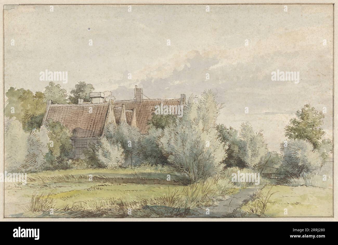 House among trees, 1813-1863 Stock Photo - Alamy