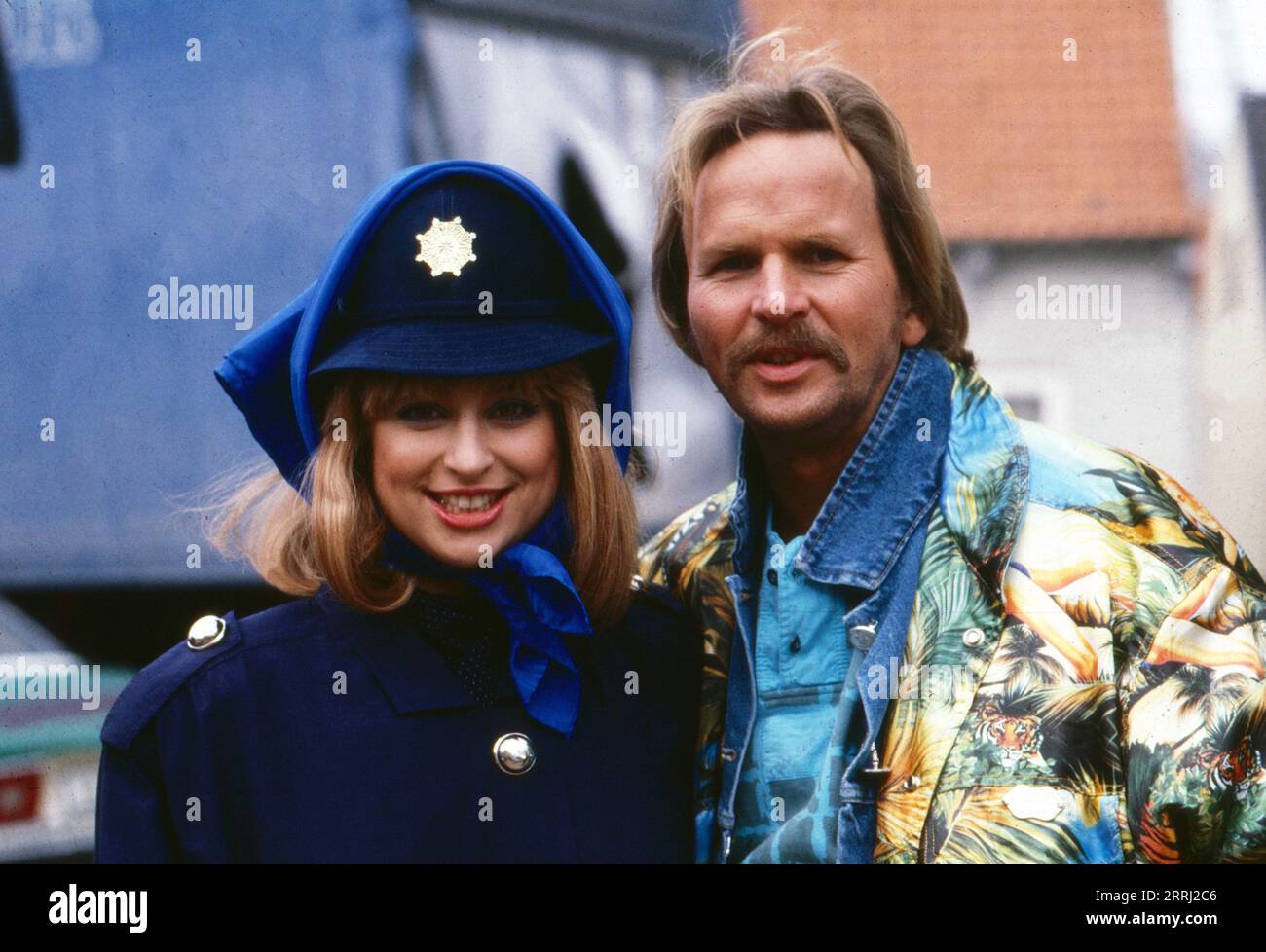 Frank Zander und Isabel Varell bei Dreharbeiten für die Fernsehsendung ...