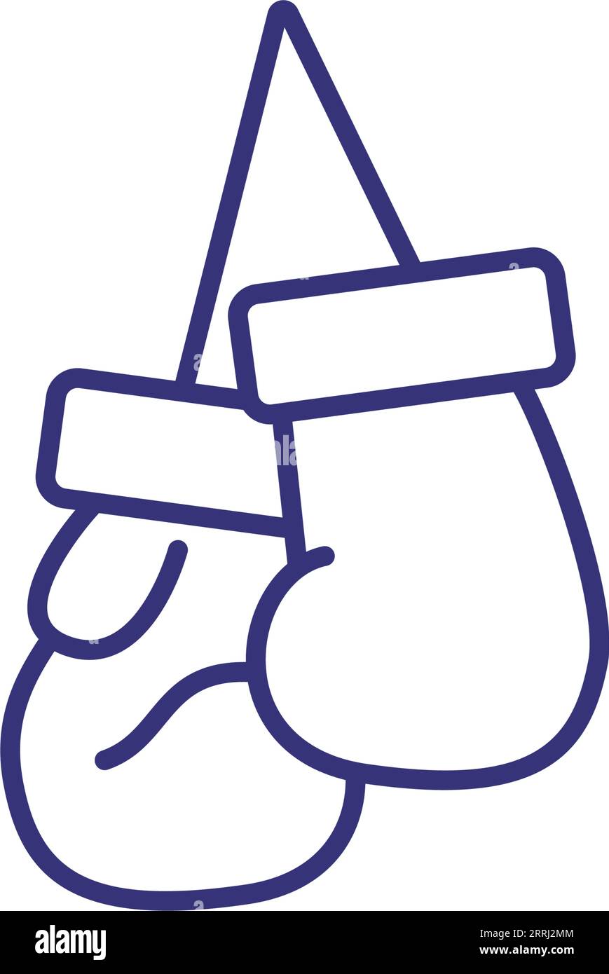 Boxing sign line icon hi-res stock photography and images - Alamy