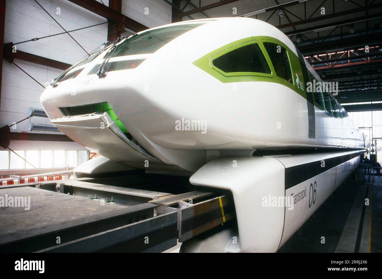 Transrapid 06, deutsche Entwicklung einer Magnetschwebebahn, im Krauss ...