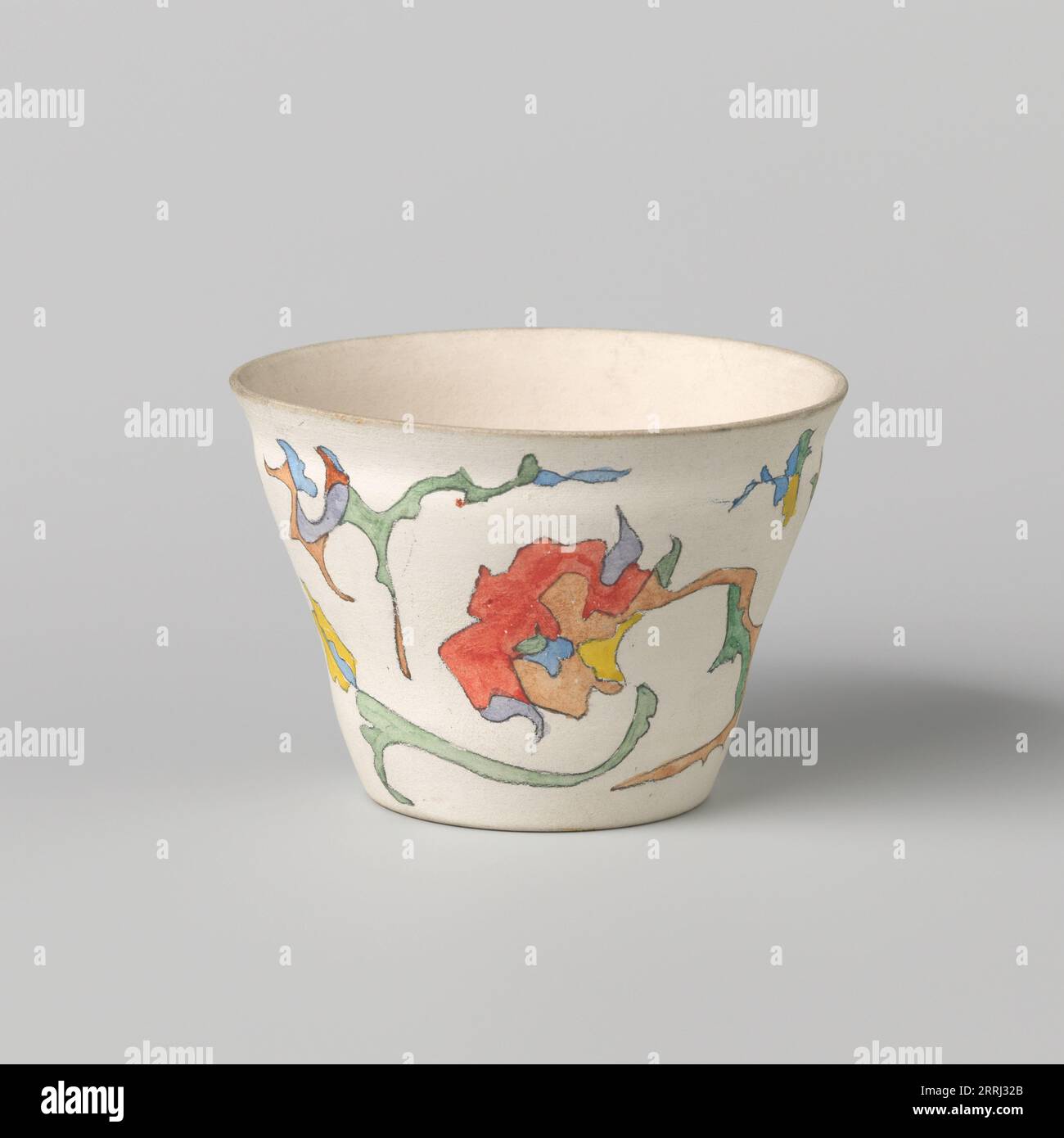 Cup without handle, polychrome painted with watercolour, c.1920-c.1922 ...