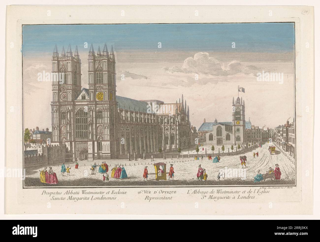 View of Westminster Abbey and St Margaret's church in London, 1745-1775 ...