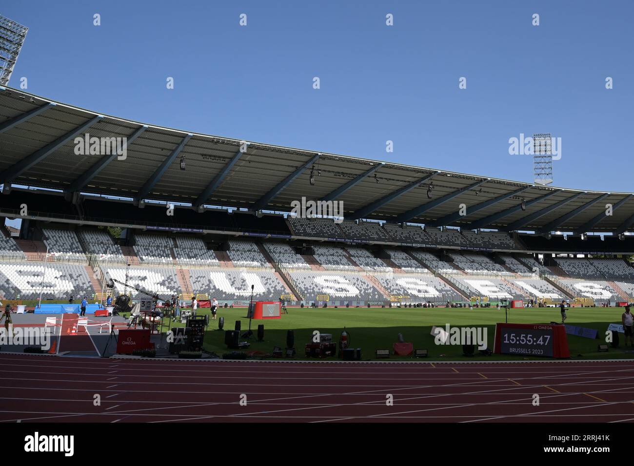 BRUSSELS - Overview of King Baudouin Stadium during the Allianz ...