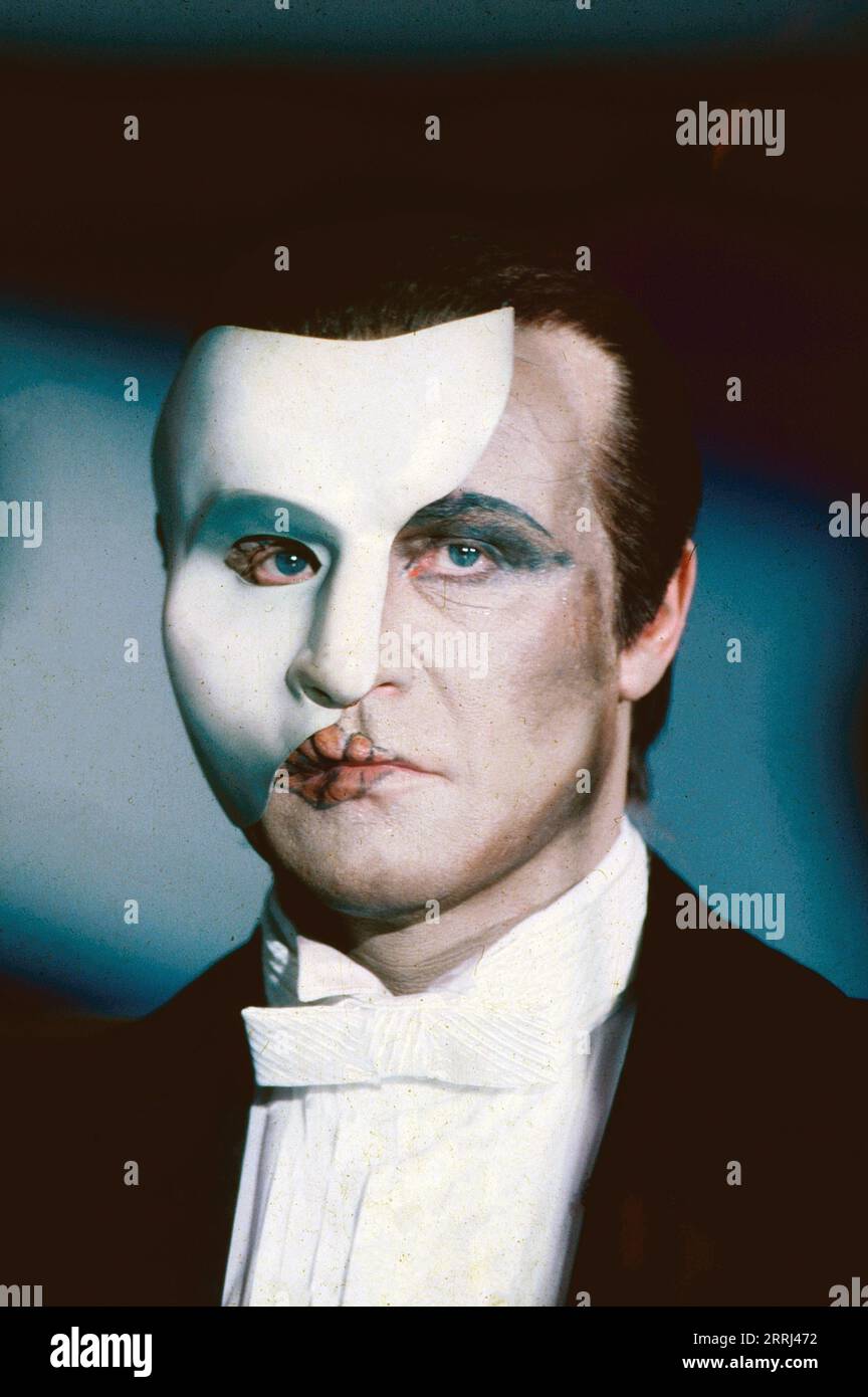 Opernsänger Peter Hofmann als "Phantom der Oper", Aufführung in Hamburg ...