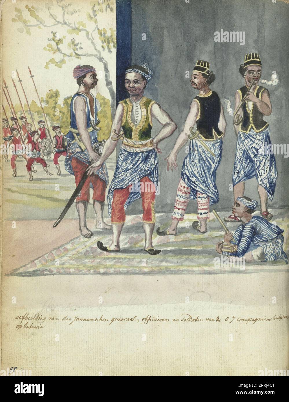 Javanese auxiliary troops of the Company, 1779-1785. General and the ...