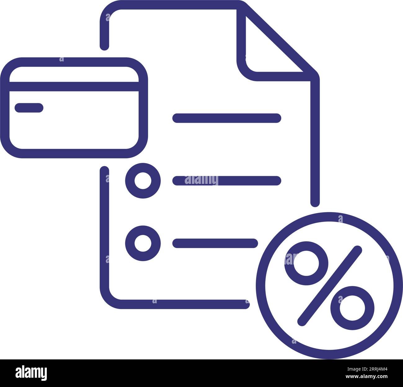 Contract credit icon flat Stock Vector Images - Alamy