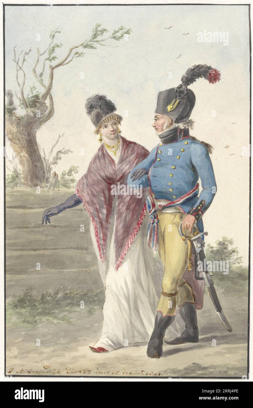 Officer of the Batavian army, 1801. An officer of the engineers of the ...
