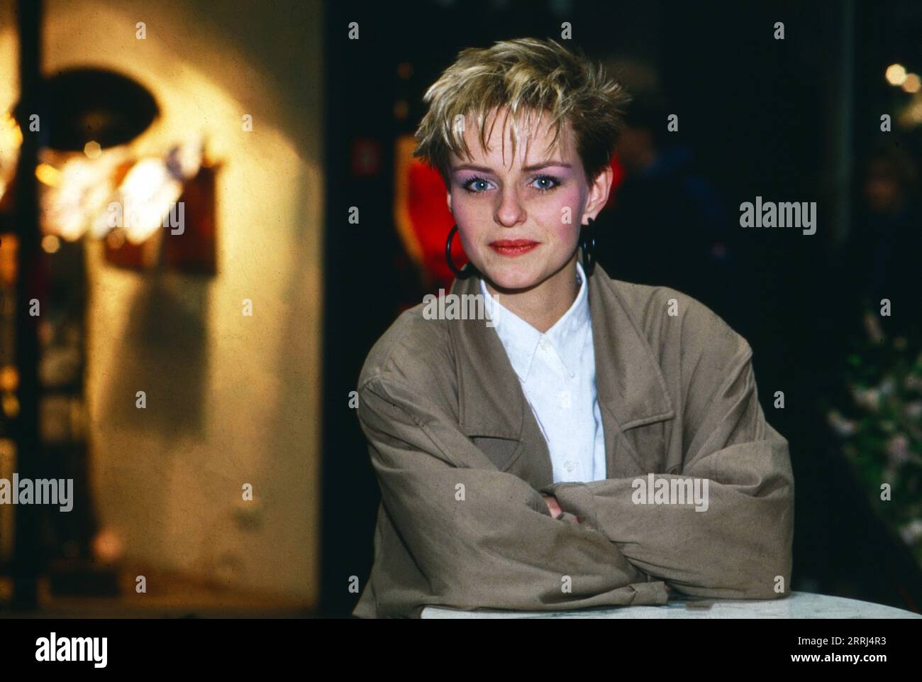 Anja Krenz, deutsche Sängerin, die das deutsche Cover "Hallo Taxi" von ...