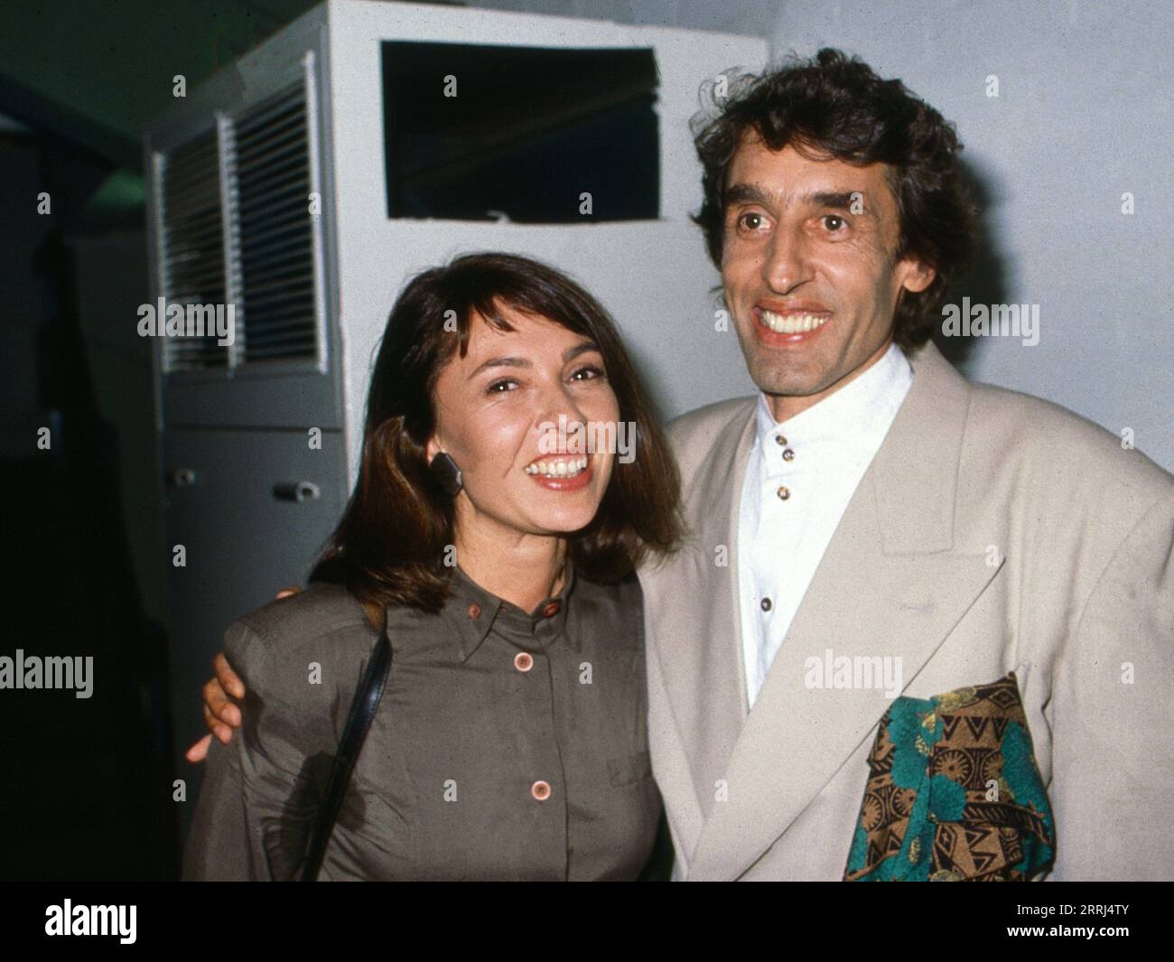 Ehepaar Jörg Pleva und Giulia Folina, Deutschland um 1987 Stock Photo ...