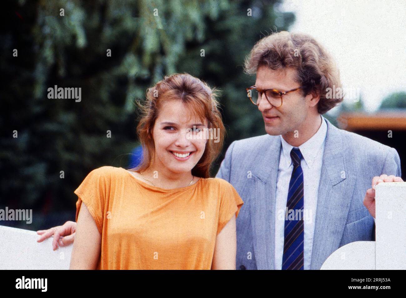 Die Klette, ZDF Fernsehfilm, 1987, Szene mit Desiree Nosbusch und Peter ...