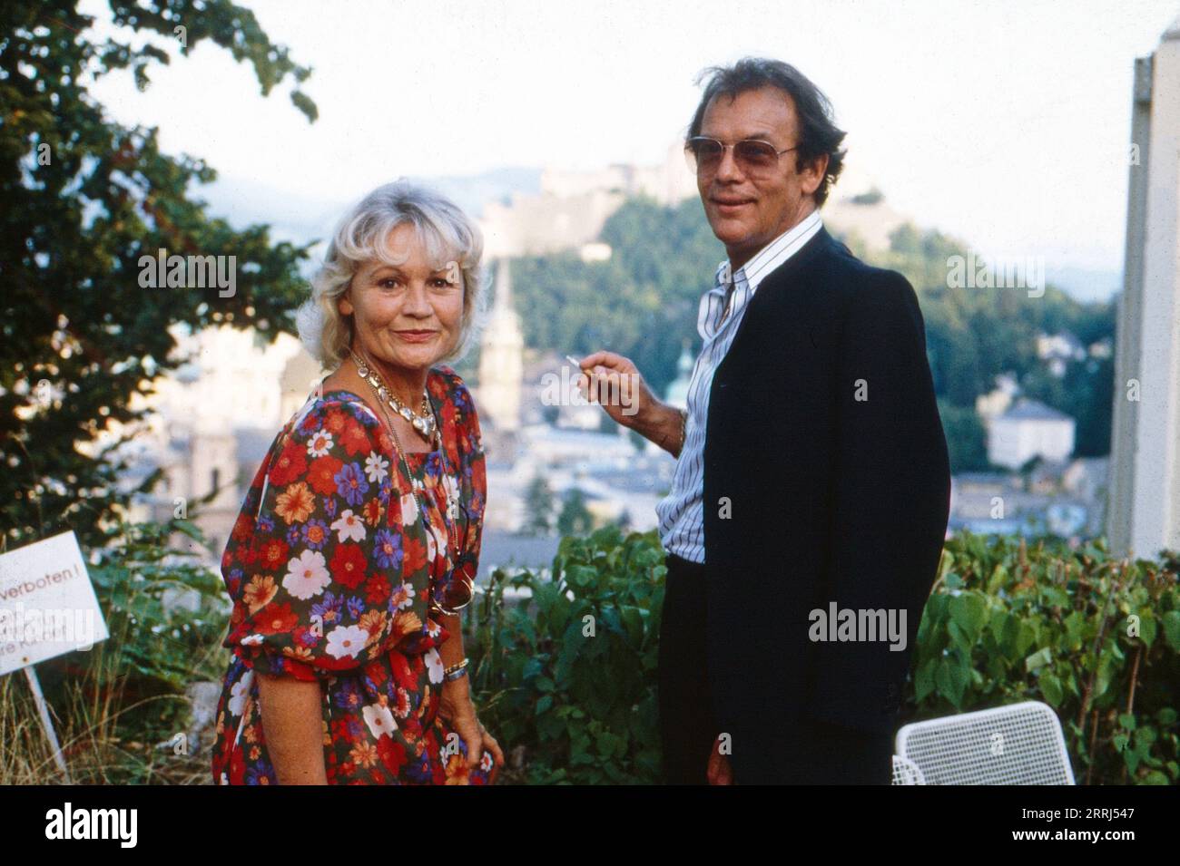 Schauspieler-Ehepaar: Ida Krottendorf und Klausjürgen Wussow, circa ...