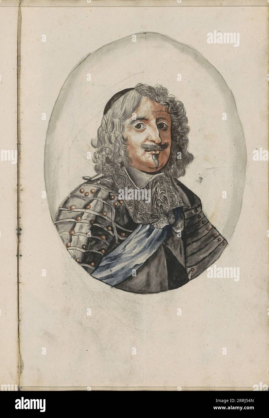 Portrait of a man with a sash, 1696 Stock Photo - Alamy