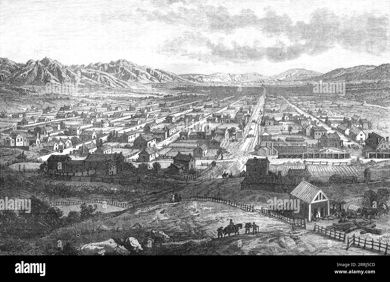 'Salt Lake City.; Ocean to Ocean, the Pacific railroad', 1875. From ...