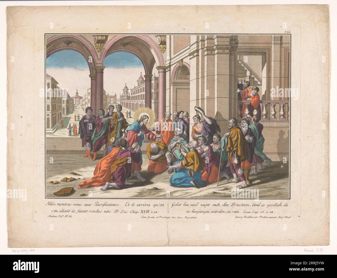 Jesus heals ten lepers, 1742-1801 Stock Photo - Alamy