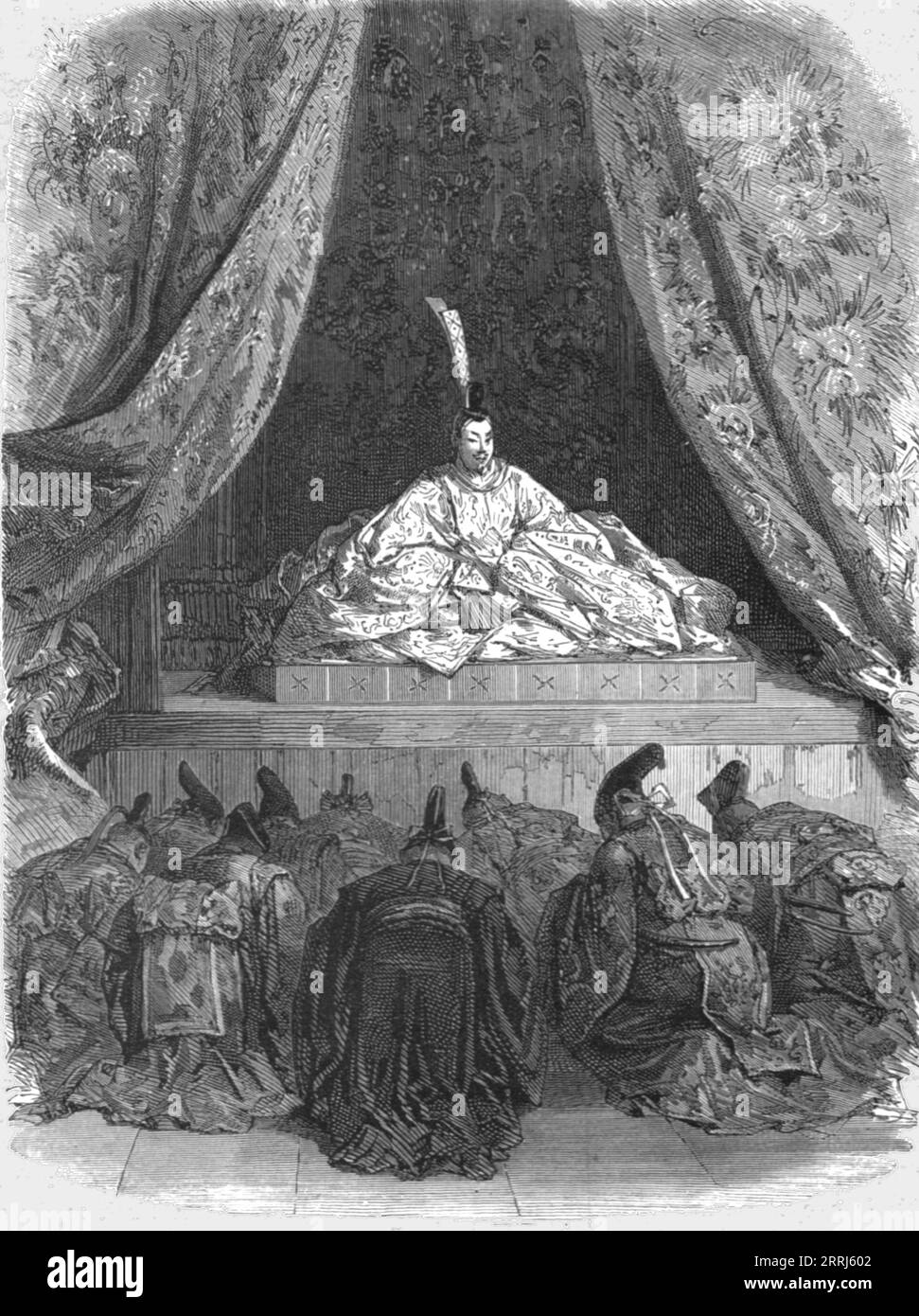 'A reception by the Mikado, in former times.; A European Sojourn in ...