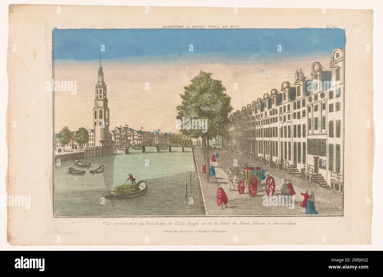 View of the Montelbaan tower and the interior of Amsterdam, 1700-1799 ...