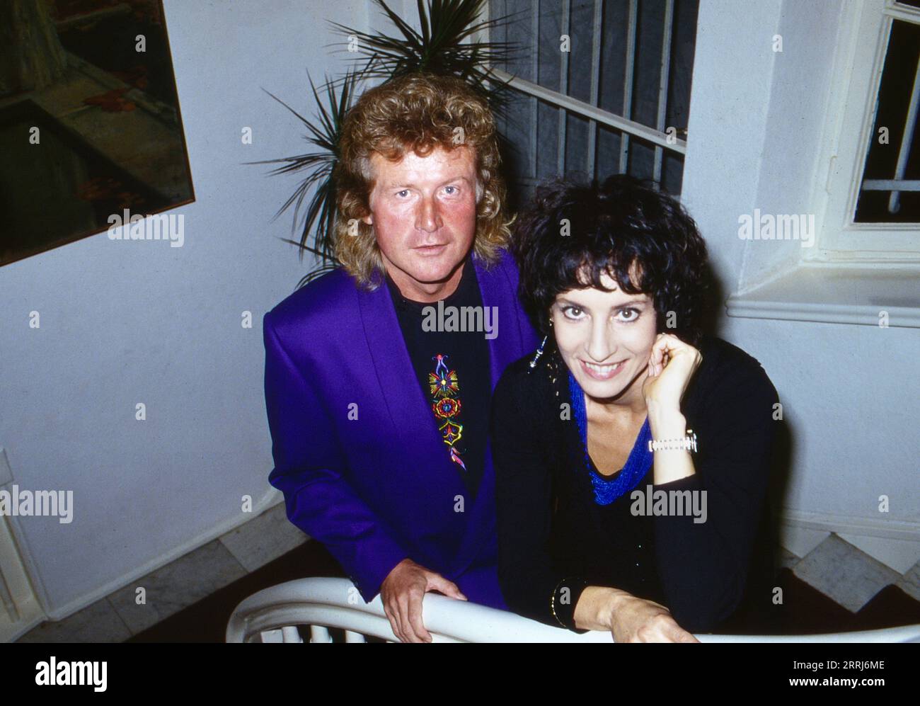 Opernsänger Peter Hofmann mit der kanadisch-deutschen Opernsängerin ...