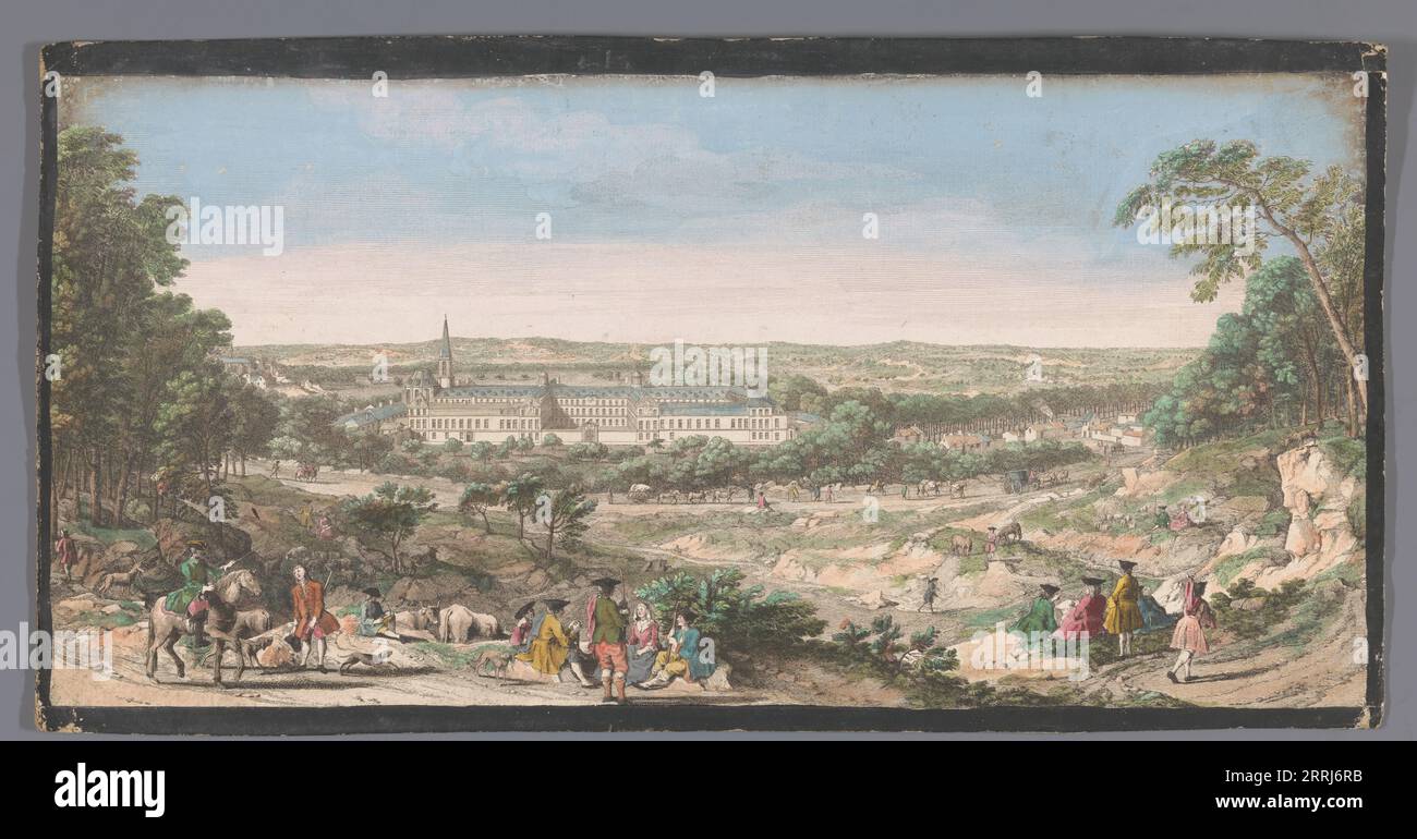 View of the Maison Royale de Saint-Louis in Saint-Cyr, 1700-1799 Stock ...