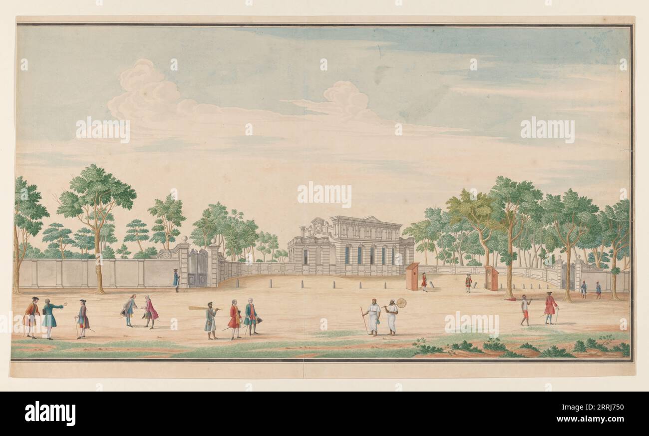 The Uytlught Country House, Colombo, c.1750. Dutch colonialists in ...