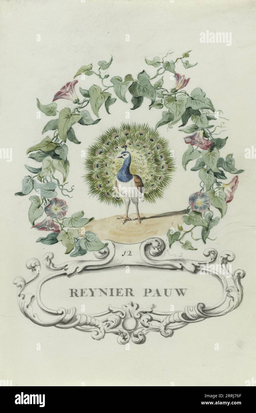 Cartoon of Reynier Pauw, 1710-1720. Reynier Pauw was a judge of Van ...